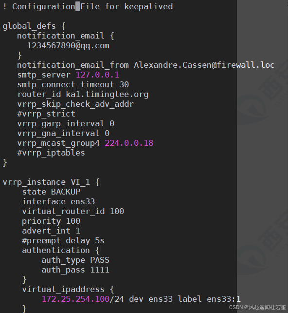 高可用集群KEEPALIVED_keepalived官方文档-CSDN博客