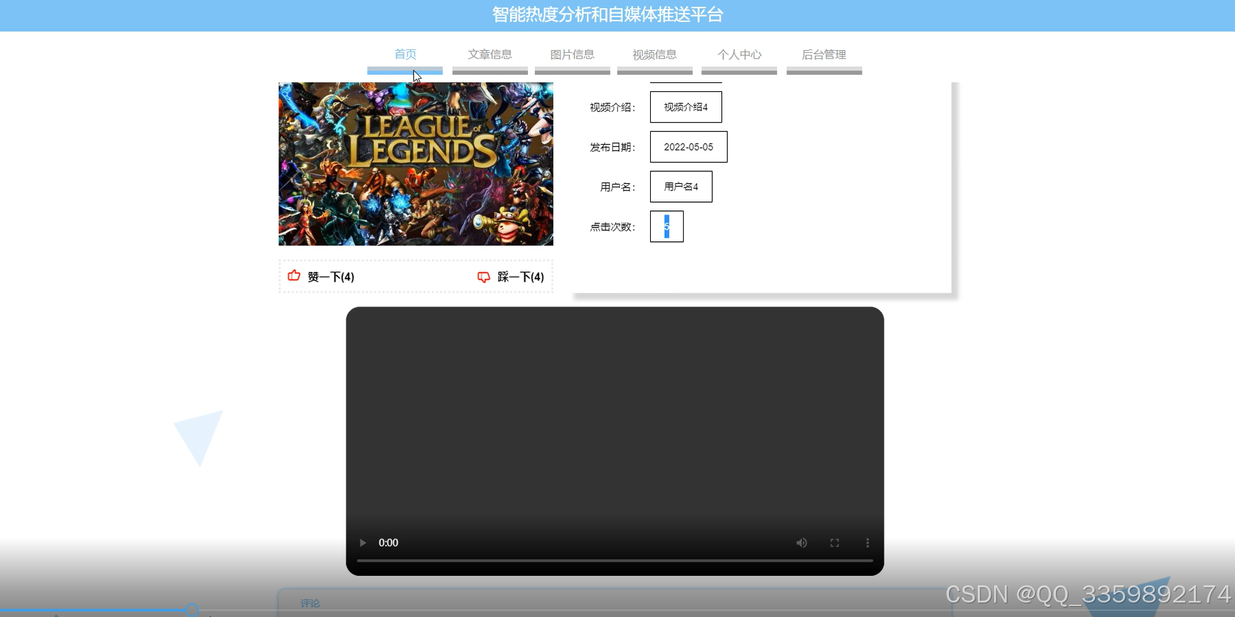基于java Ssm Springboot Vue智能热度分析和自媒体推送平台vue毕业设计项目实战分享 Csdn博客