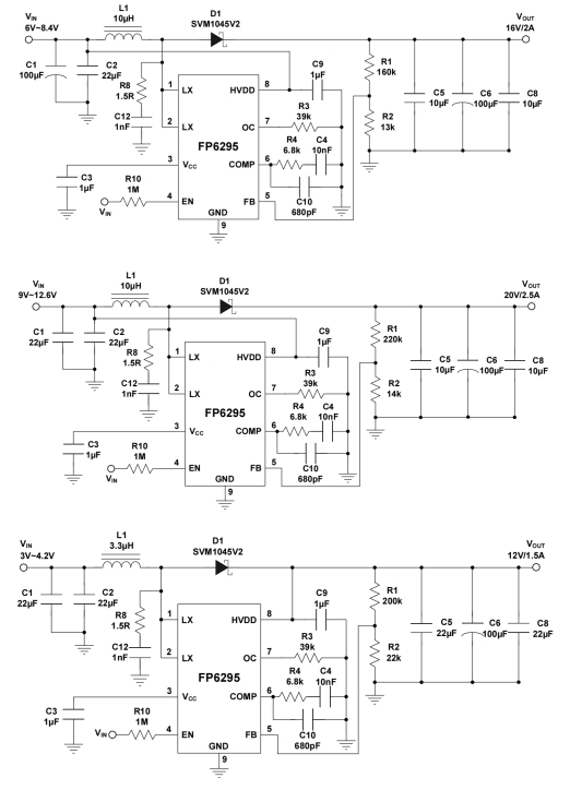 单节多节电池系统升压设计：宽压低频250KHz，供电支持DC2.6-24V，输出24V/15-60W内置MOS升压方案FP6295详解-CSDN博客