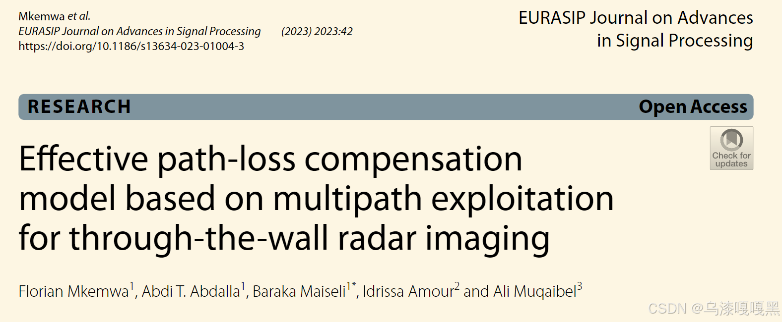 Effective path-loss compensation model based on multipath exploitation ...