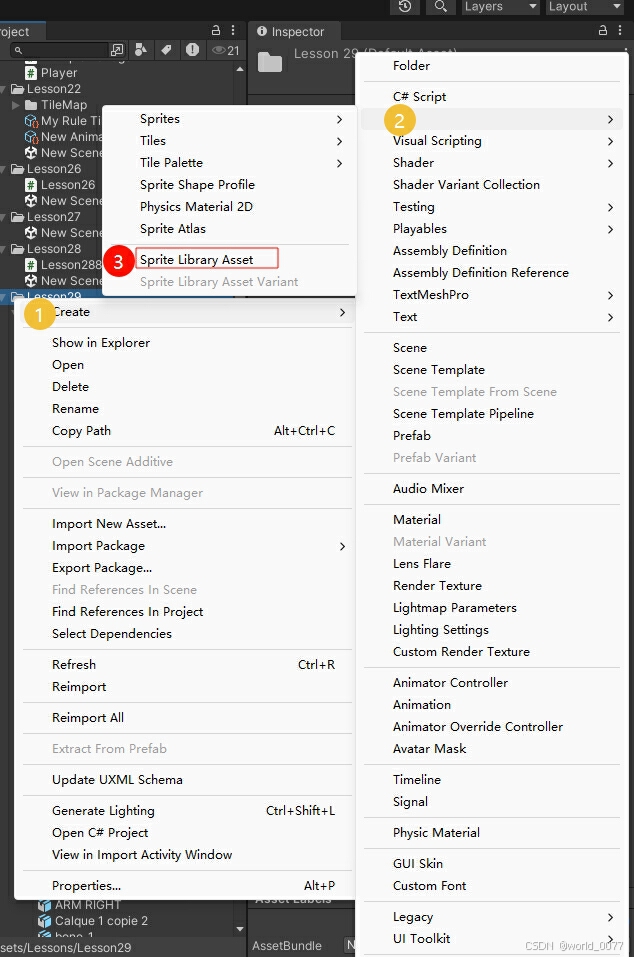 Unty 2022 2D Animator中Sprite Library Asset的创建及使用方法-CSDN博客