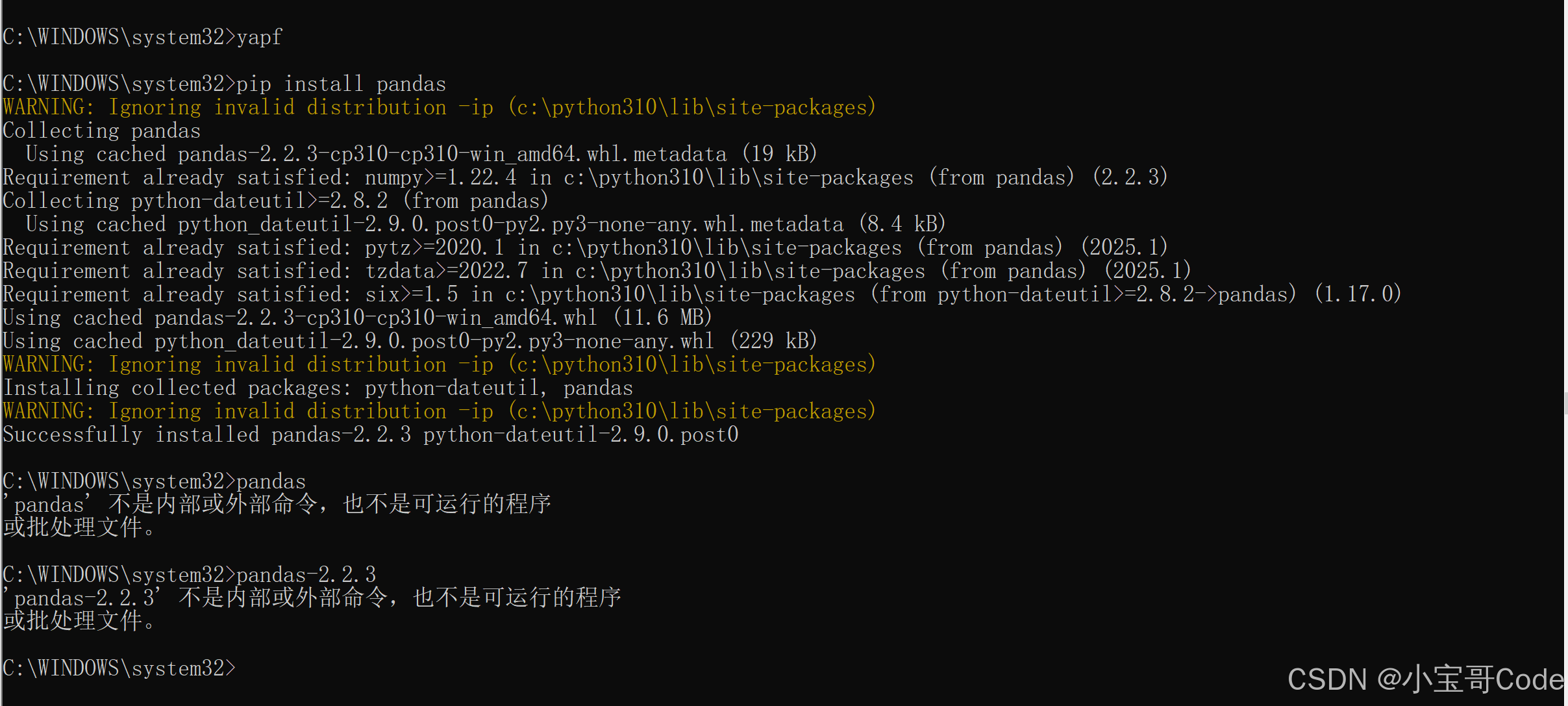 pip install pandas_pandas 2.2.3-CSDN博客