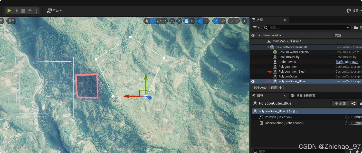 【Cesium for Unreal】在地图上生成图案-CSDN博客