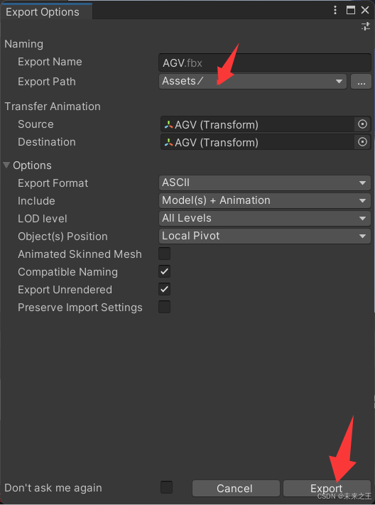 unity中prefabs导出让其他project中使用，导出为fbx_prefab转fbx-CSDN博客