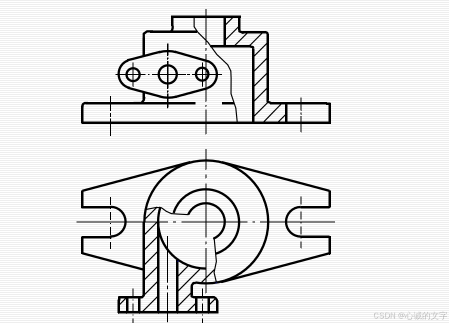CAXA实体设计2025工程图：局部剖视图_caxa局部视图-CSDN博客