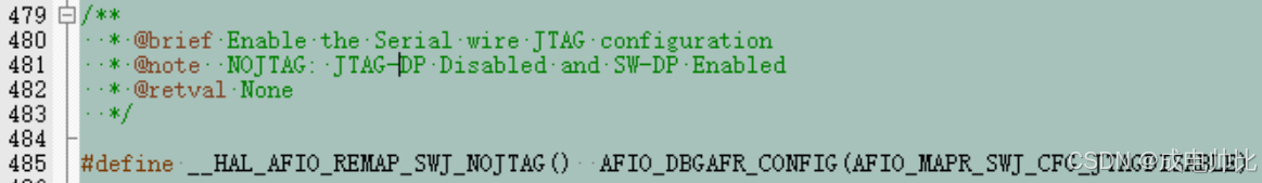 对__HAL_AFIO_REMAP_SWJ_NOJTAG()解析_afio mapr swj cfg jtag diable-CSDN博客