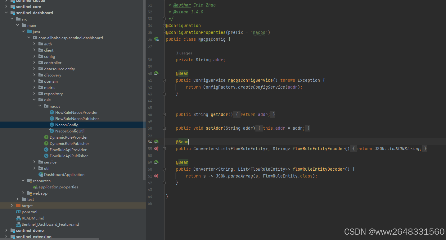 sentinel实现nacos持久化详细_sentinel cluster如何监听nacos-CSDN博客