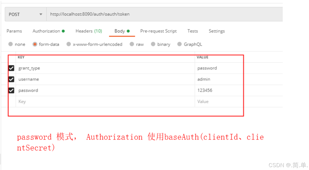 PostMan 调用 Auth2.0 获取Token_postman oauth2登录获取token-CSDN博客