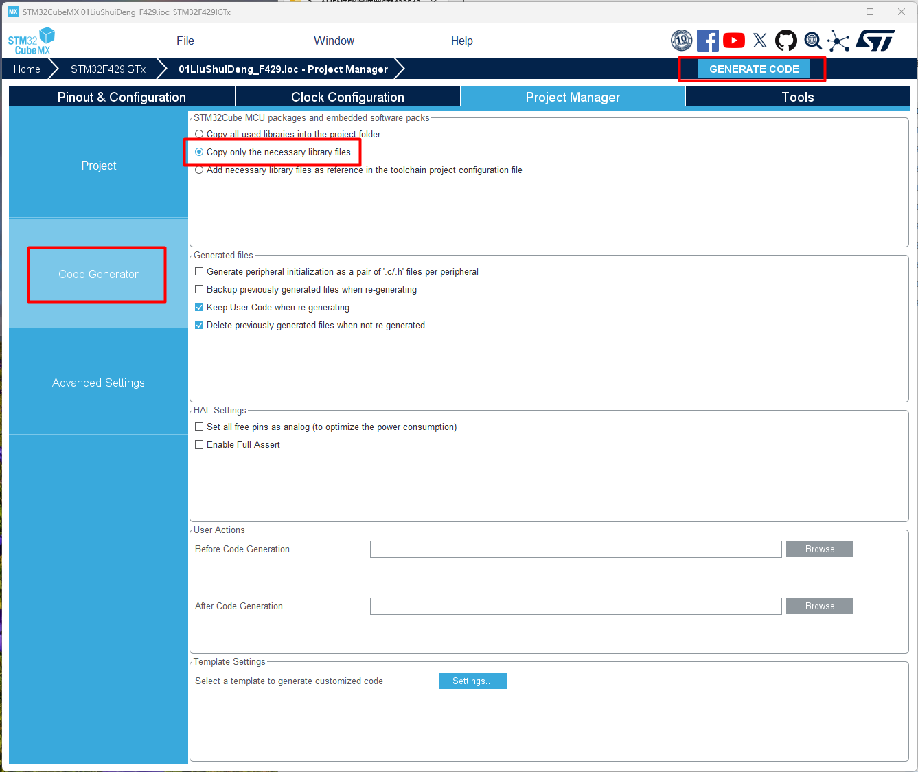基础篇003. 【STM32F4】基于STM32F429阿波罗开发板，使用STM32CubeMX创建MDK工程，实现流水灯_f429阿波罗开发板点灯-CSDN博客