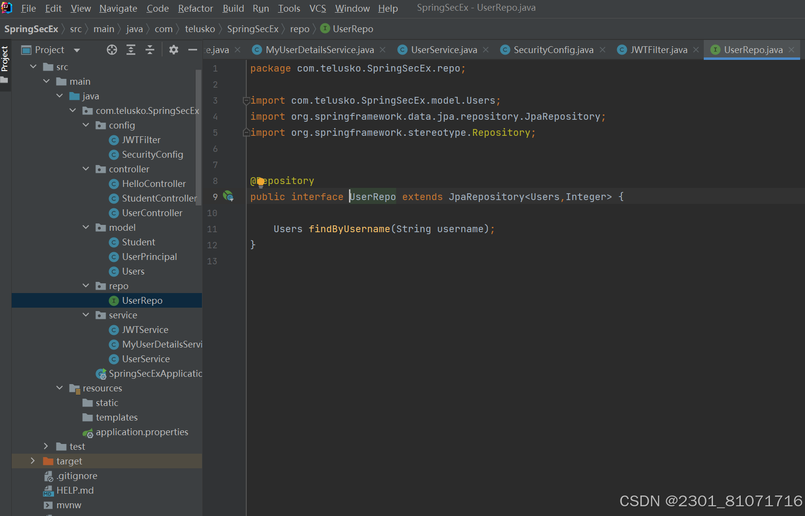 Spring Security 6 with SpringBoot_springsecurity6-CSDN博客