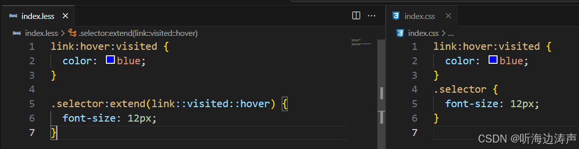 Less：继承（extend）-CSDN博客