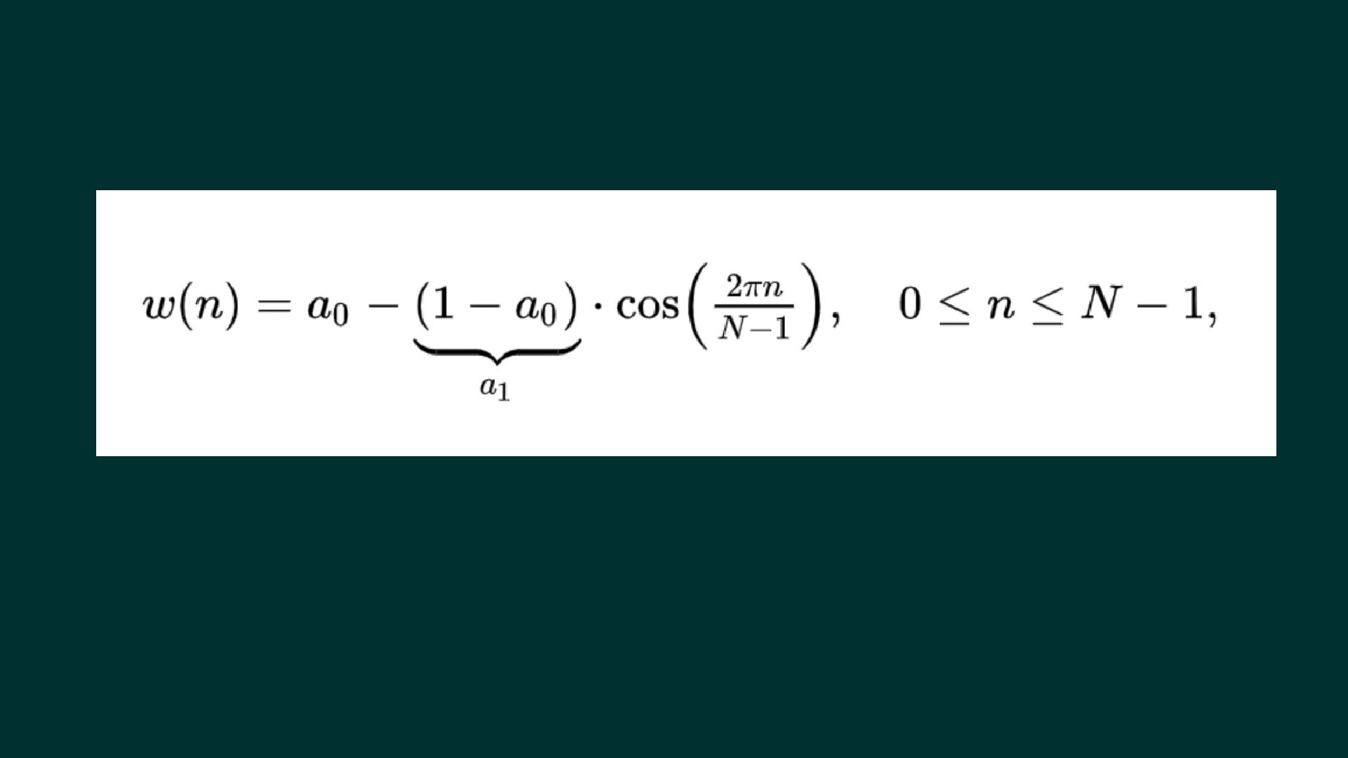 Hamming与Hanning窗口_hamming窗-CSDN博客