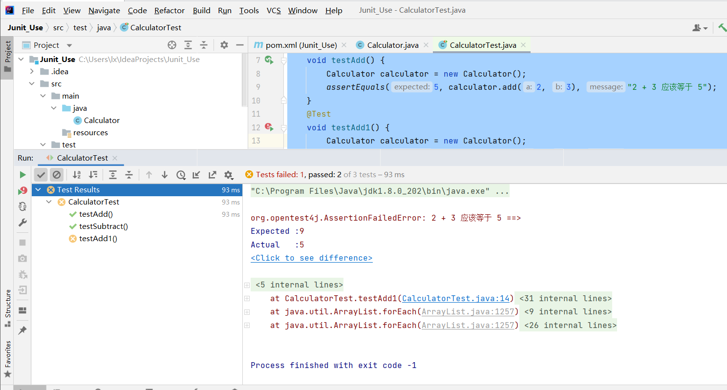 7.idea创建maven项目(使用Junit进行代码测试+Junit介绍)_maven junit-CSDN博客