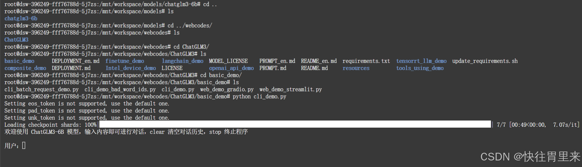 10分钟部署一个模型：云服务器部署ChatGLM3-6b以及微调-CSDN博客