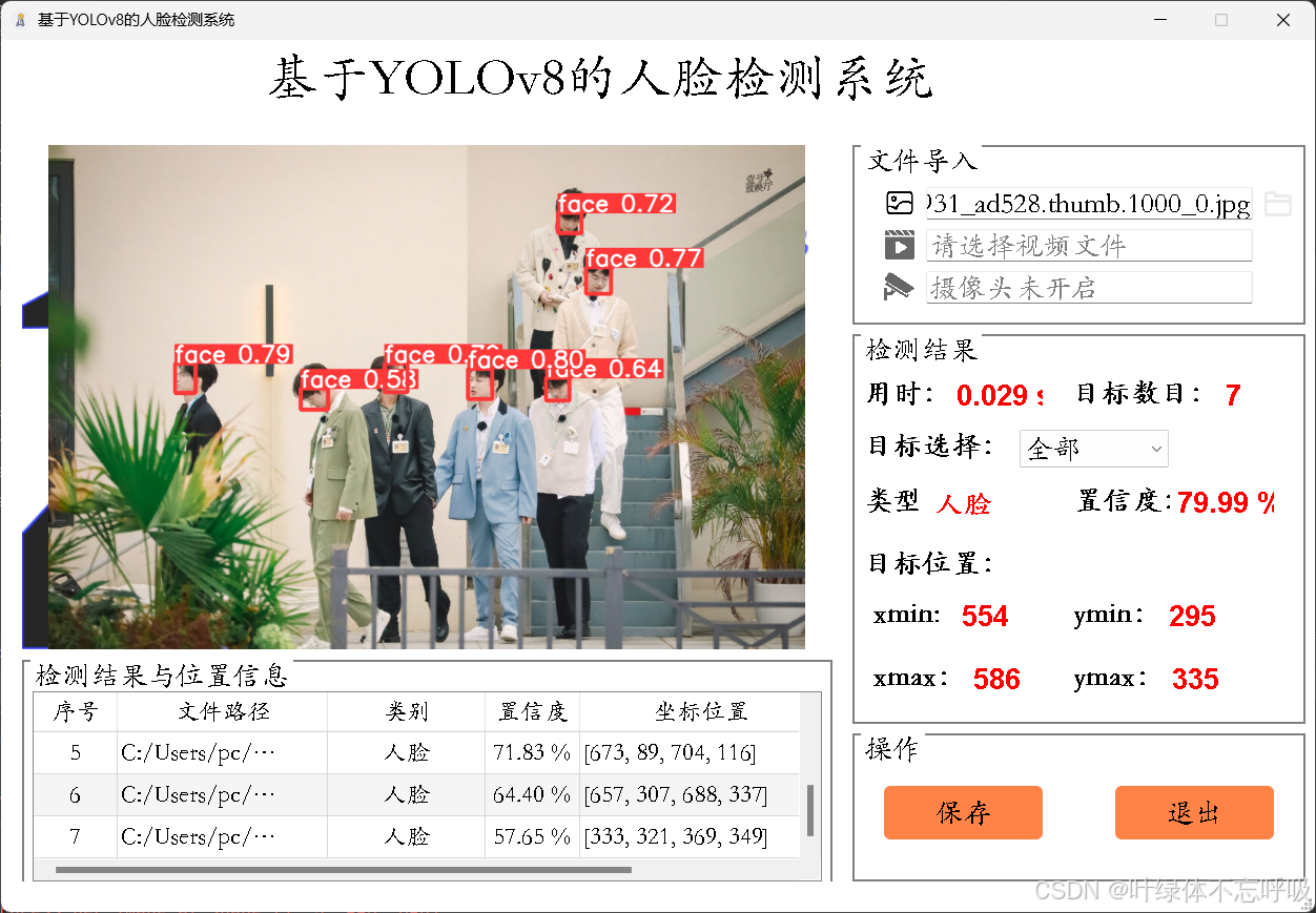 基于深度学习YOLOv8+Pyqt5的人脸检测识别系统设计_yolov8+pyqt5课程设计报告-CSDN博客