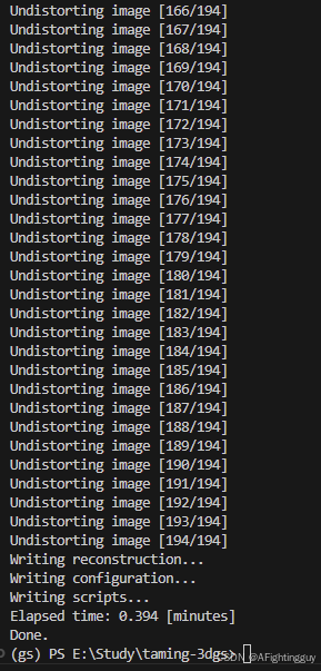 3DGS colmap 初始化时只能输出两个矫正后的图像 convert.py 三维高斯泼溅_3dgs convert.py-CSDN博客