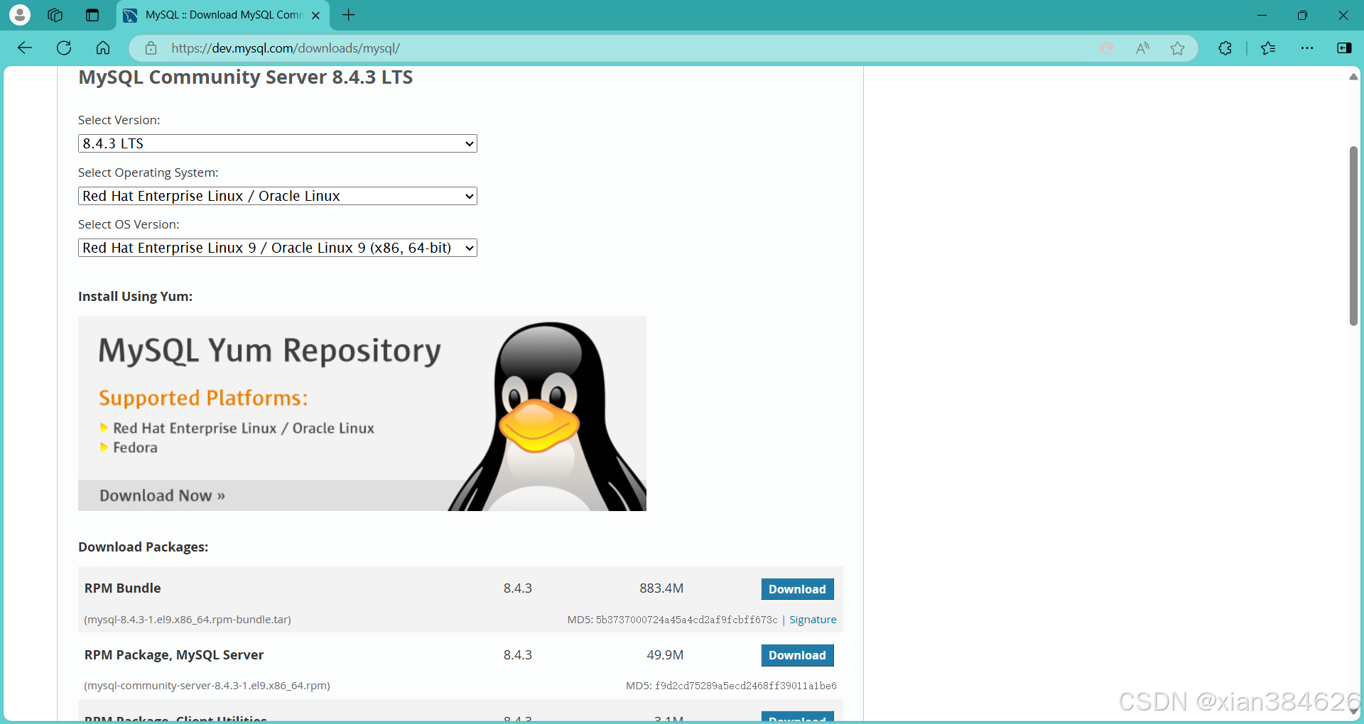 五种类型的MYSQL数据库安装_mysql yum repository-CSDN博客