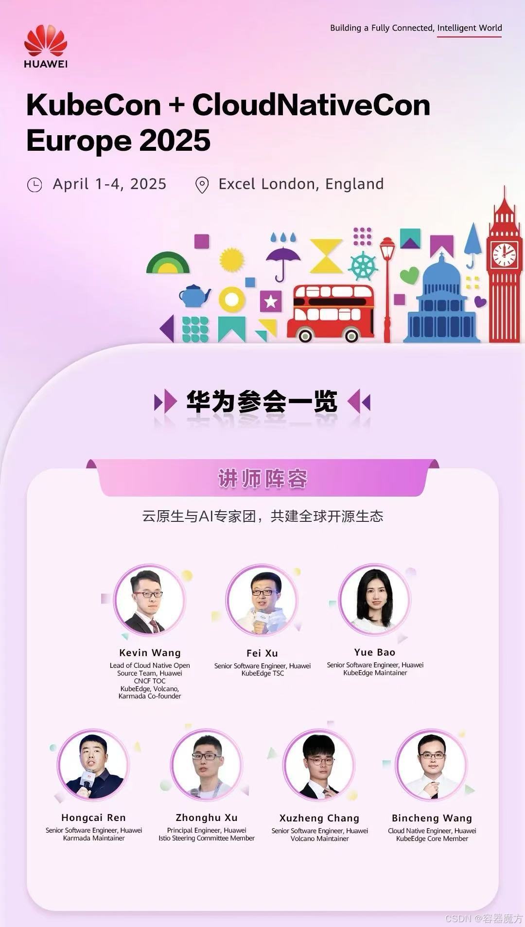 KubeCon Europe 2025 | 一图速览华为云精彩议程_kubecon 2025-CSDN博客