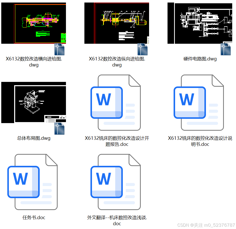 X6132铣床的数控化改造设计【说明书+CAD图纸+开题报告+任务书+外文翻译】-CSDN博客
