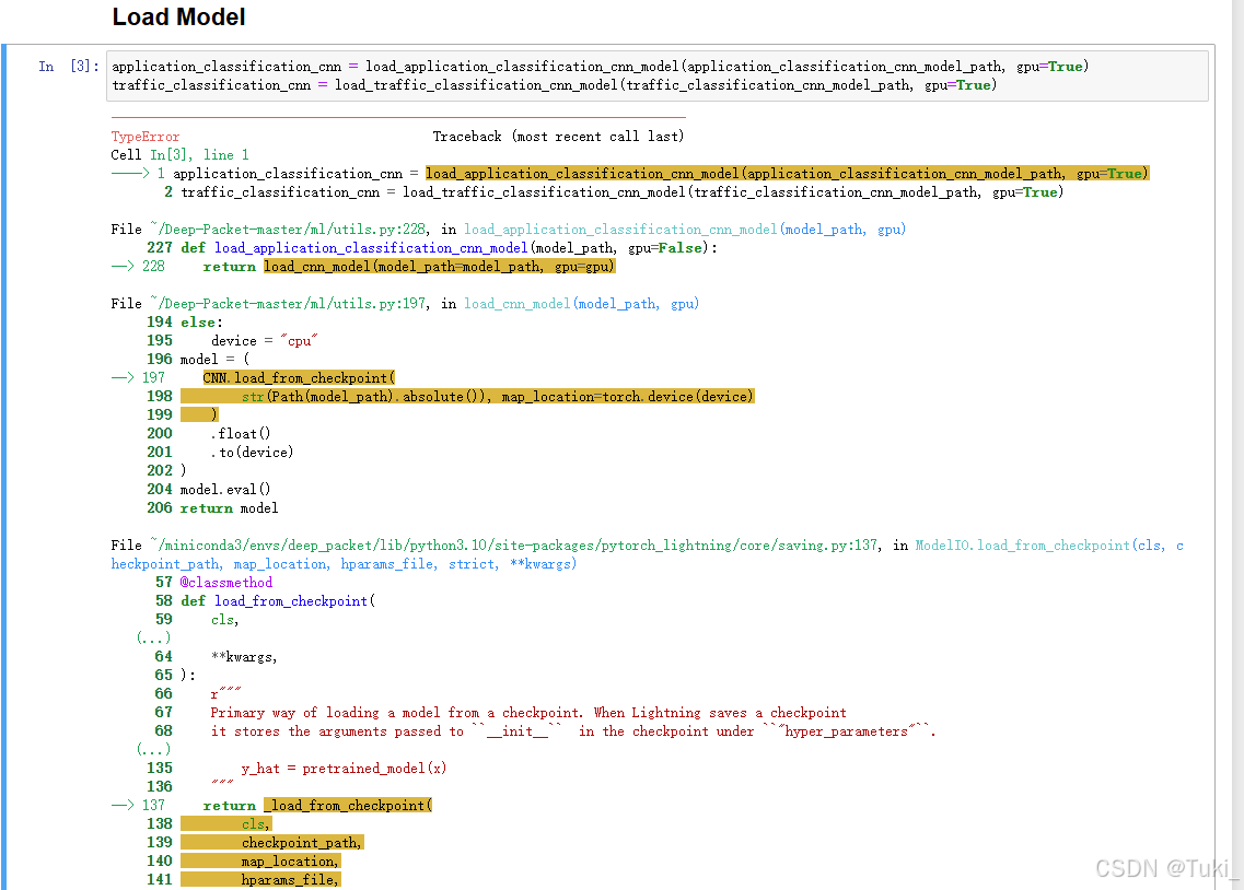 TypeError: CNN.__init__() missing 3 required positional arguments: ‘c2 ...