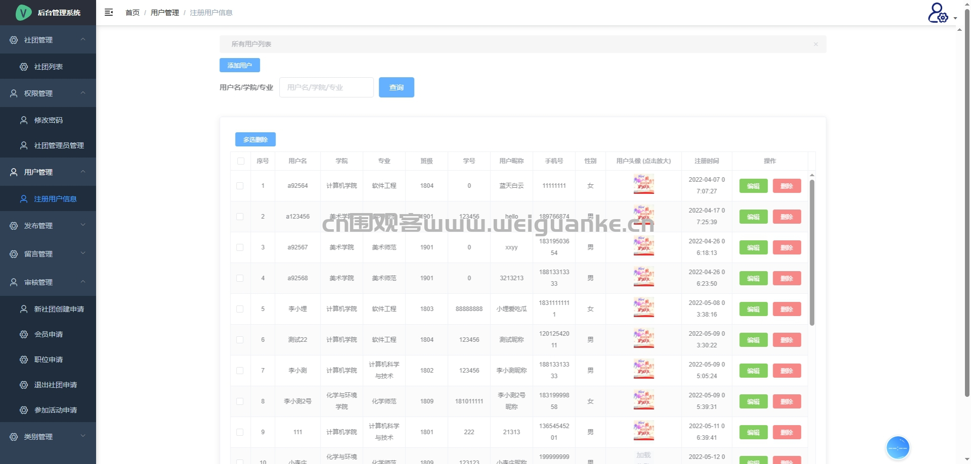 基于vue+nodejs的学生社团管理系统设计与实现-nodejs-vue-CSDN博客