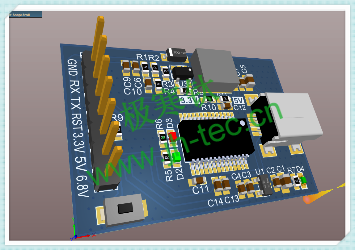 FT232原理图电路图PCB设计以及注意事项-CSDN博客