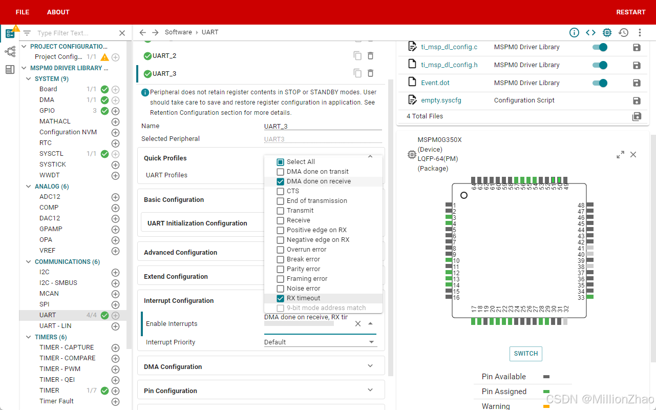 M0G3507 接收串口DMA_mspm0g3507串口dma-CSDN博客