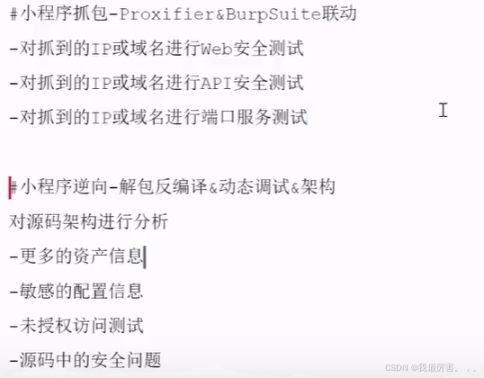小程序应用and解包反编译and动态调试and抓包and静态分析and源码架构小程序解包 Csdn博客