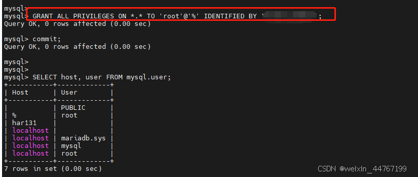 Mysql允许远程登录的操作方式mysql授权用户远程登录 Csdn博客