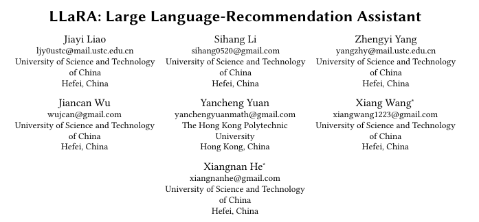 LLaRA: Large Language-Recommendation Assistant-CSDN博客