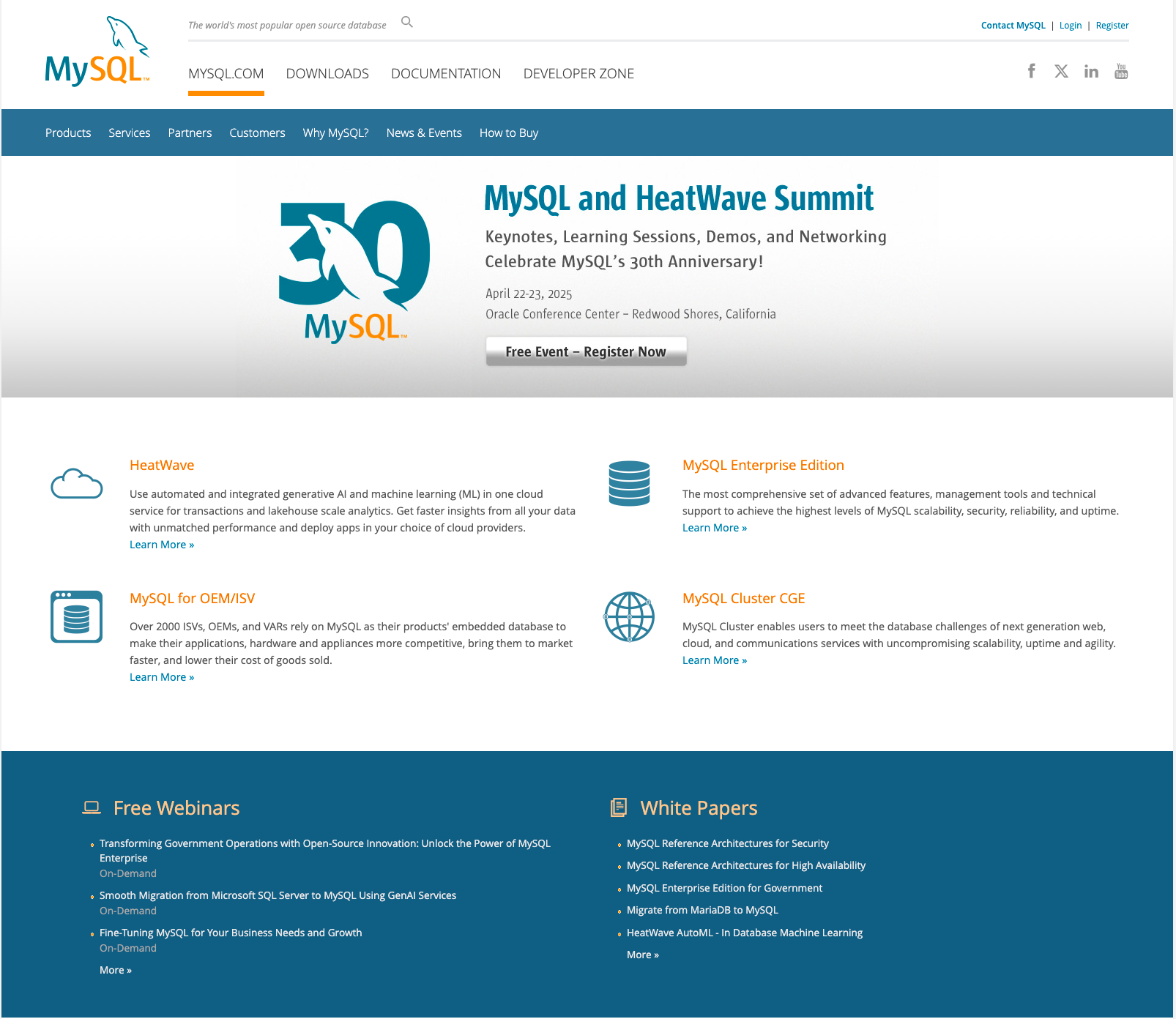 每日一个技术官网推荐 Vol.03：MySQL 官网（mysql.com）_mysql官网-CSDN博客