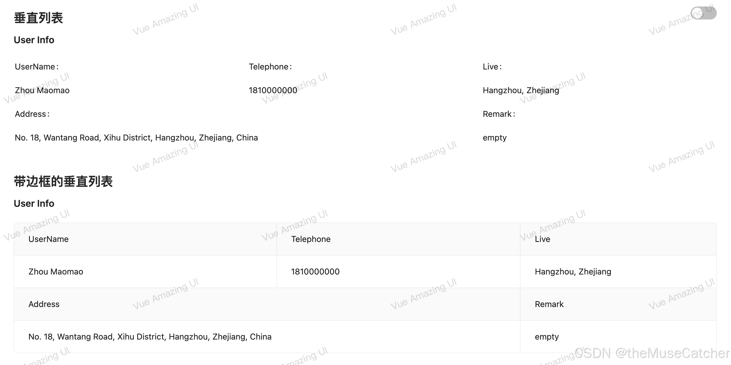 Vue3描述列表（Descriptions）_vue descriptions-CSDN博客