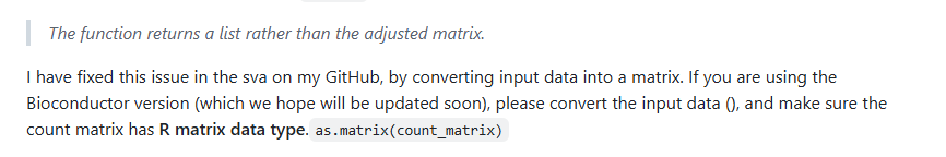 ComBat_seq() 返回 list 而不是矩阵解决方案-CSDN博客