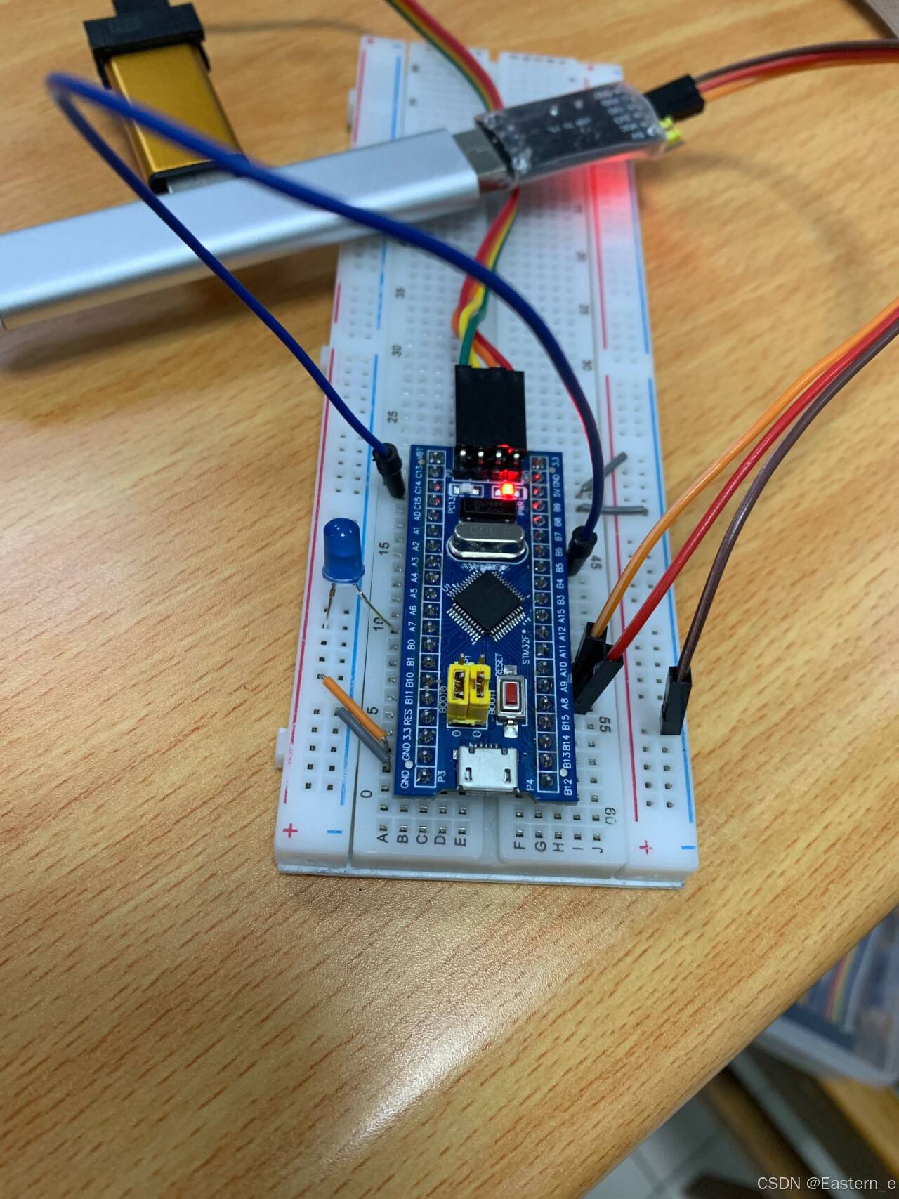 STM32定时器实现LED闪烁、USART及输出PWM实现呼吸灯_stm32定时器控制led闪烁-CSDN博客