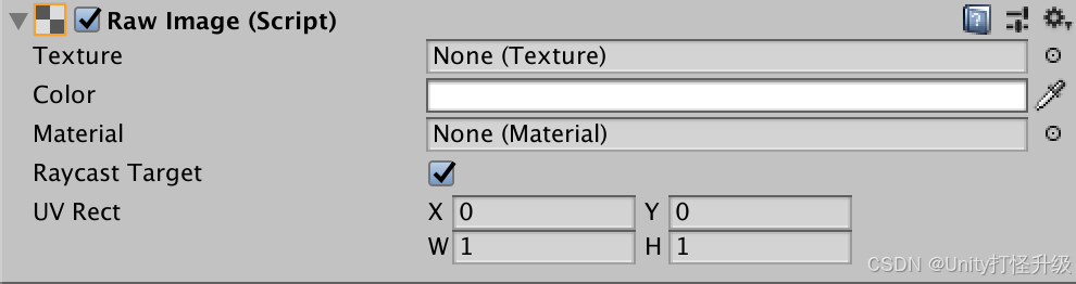 Unity组件大全之 Ui 组件 （3）raw Image组件unity Rawimage Csdn博客