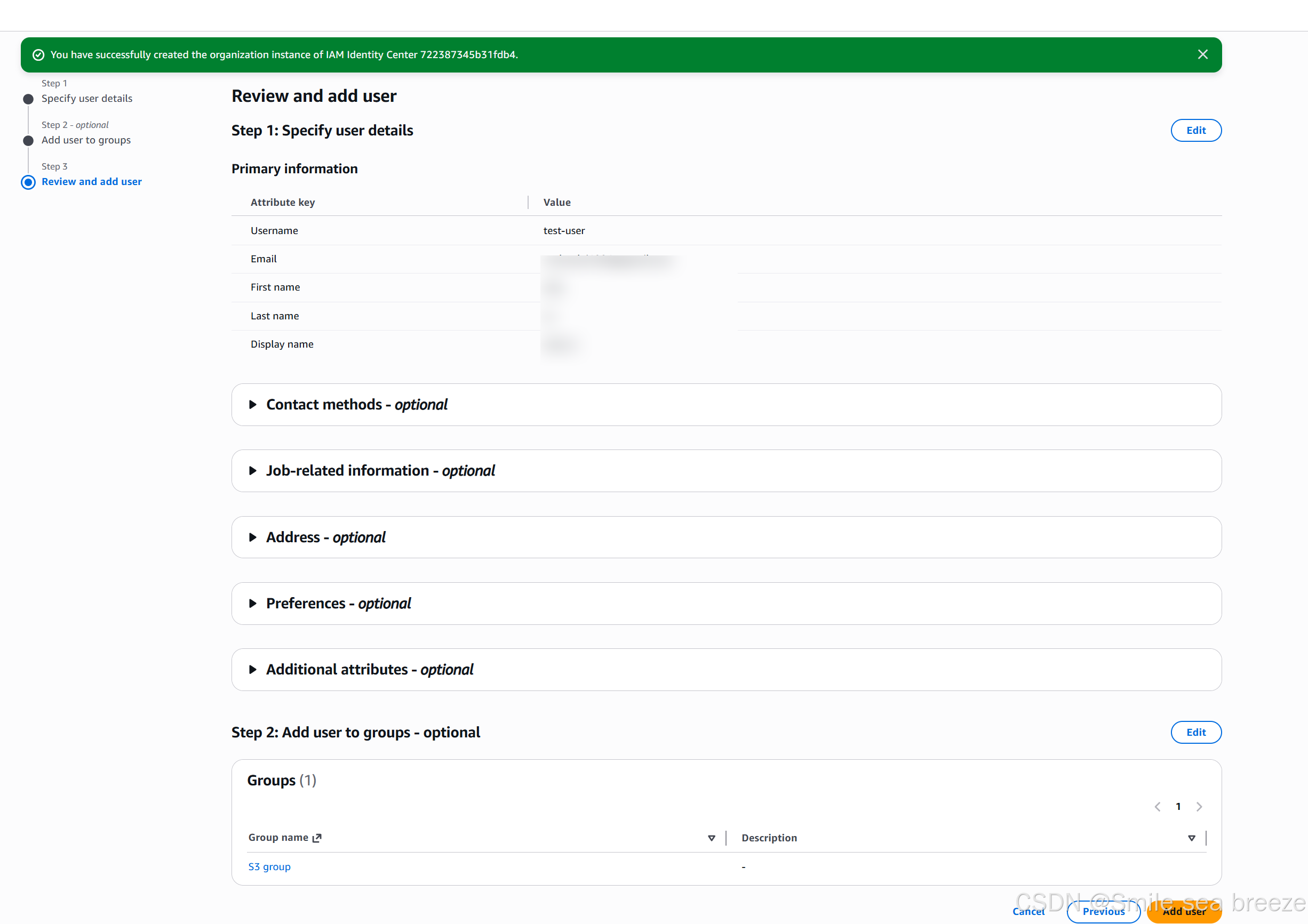 如何在 AWS IAM 身份中心创建和管理用户-CSDN博客