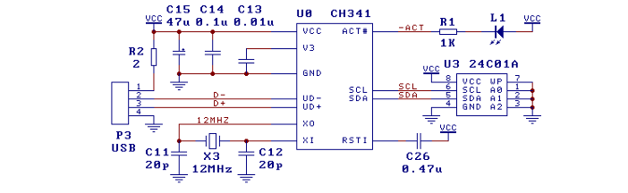 WCH沁恒 CH341T SSOP20 USB转换芯片_ch341t芯片资料-CSDN博客