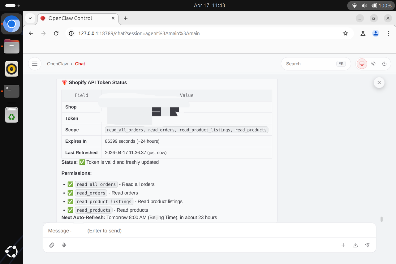 MetaComputing AI PC with Framework Laptop 13 X OpenClaw系列二：Shopify订单统计 ...