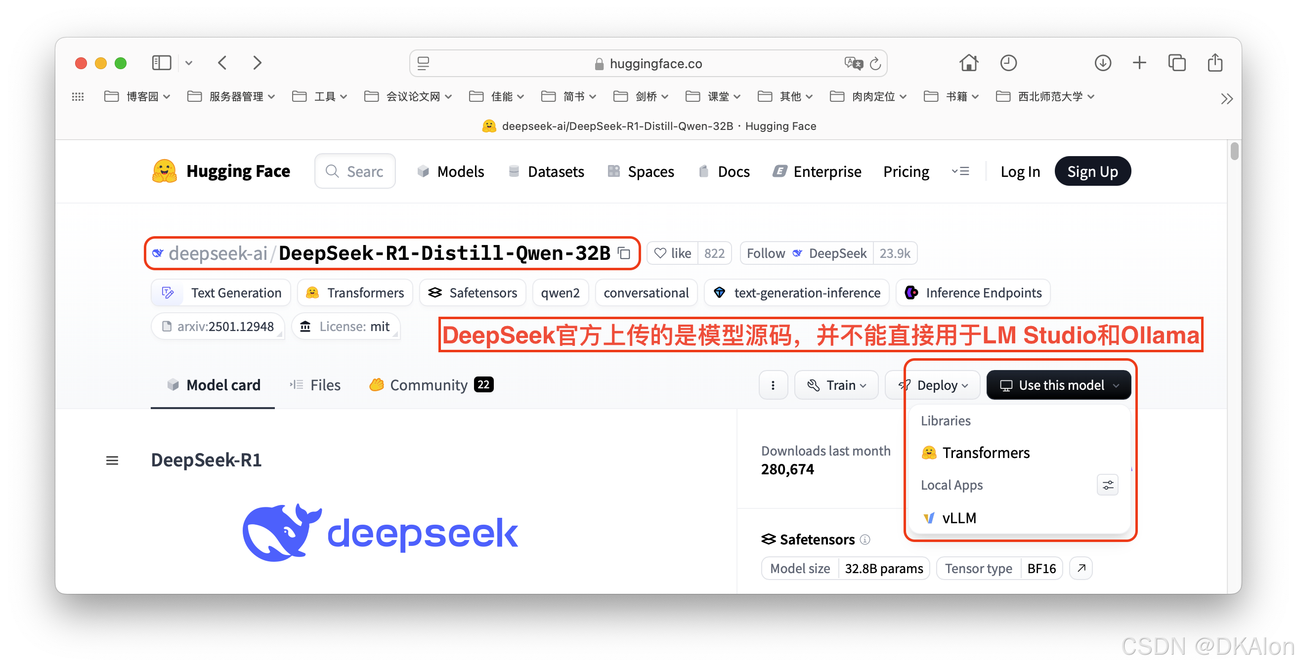 利用LM Studio、Ollama+Chatbox AI为Macbook Pro(Mac M4 Pro)本地配置DeepSeek(DeepSeek-R1-Distill)_chatbox ...