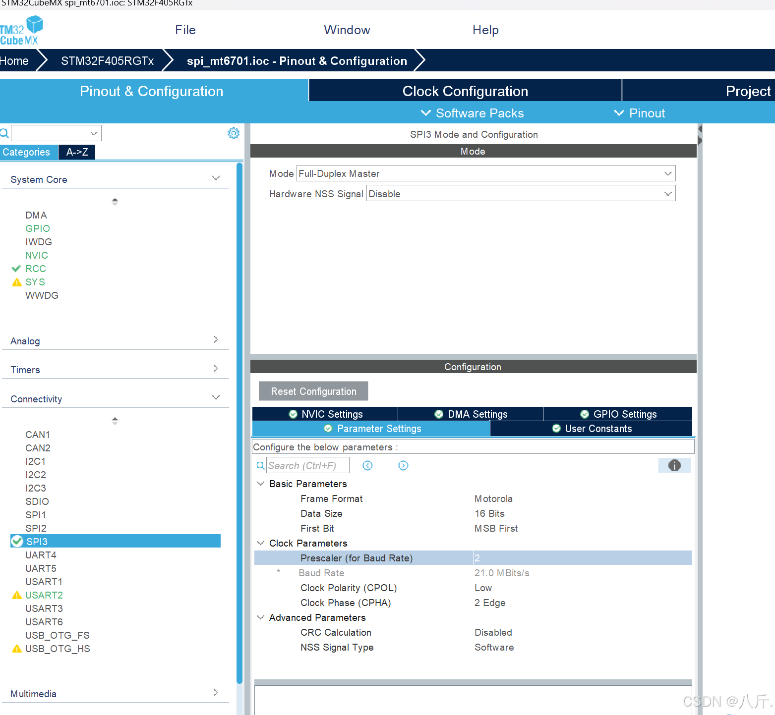 stm32hal库使用SPI读取MT6701数据_mt6701 spi-CSDN博客