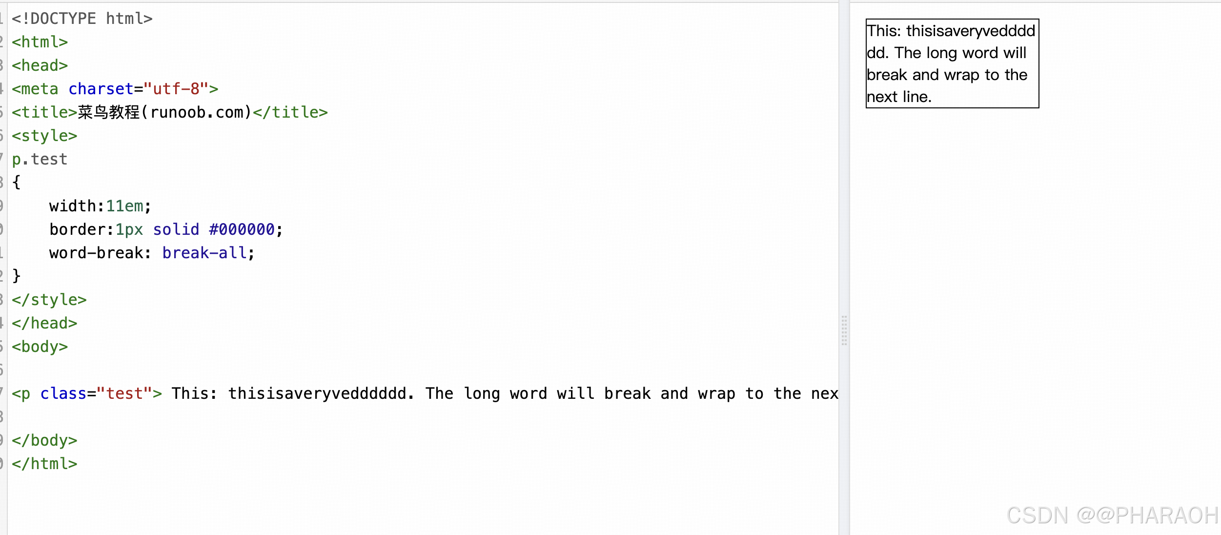 WHAT - 你真的知道怎么用 word-break 和 word-wrap 吗_word-break: break-all;-CSDN博客