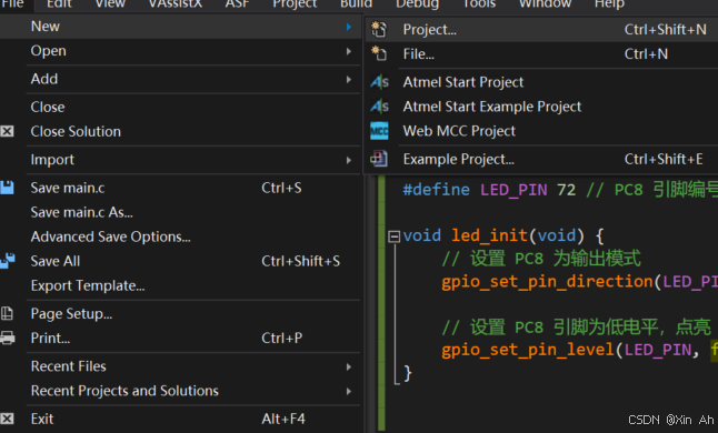 使用Microchip studio开发Atmel 系列芯片的过程-CSDN博客