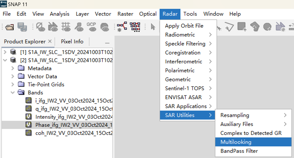 Sentinel-1 SLC影像生成DEM数据（SNAP）_snap用s-1 back geocoding配准后的图像binds里 ...