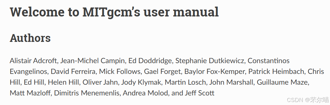 MITgcm入门-CSDN博客