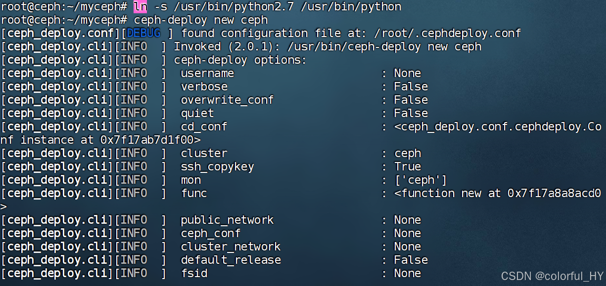 【已解决】初始化部署一个新的Ceph集群报错：ModuleNotFoundError: No module named ceph deploy_ceph-deploy new ceph1 ...