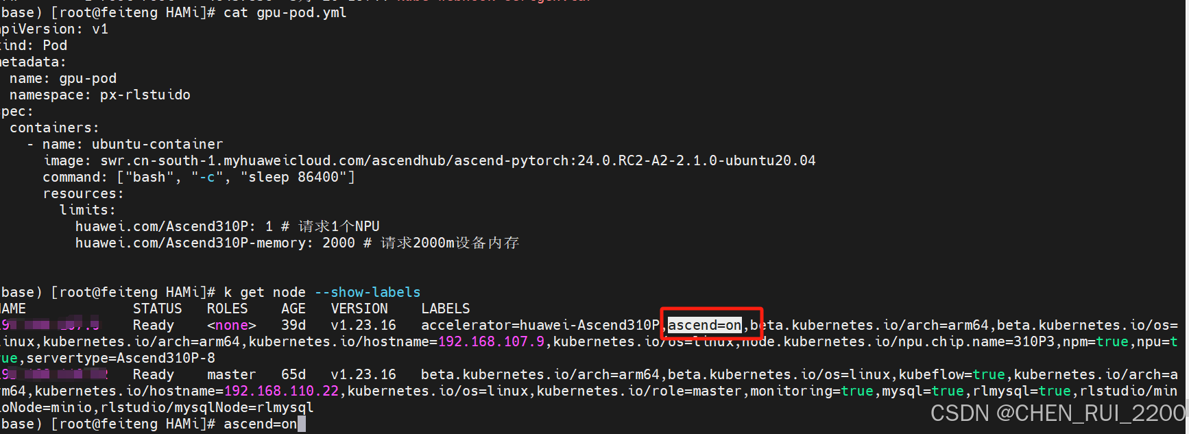 HAMi 实现Ascend 训练卡虚拟化步骤_hami ascend分配不了memory-CSDN博客
