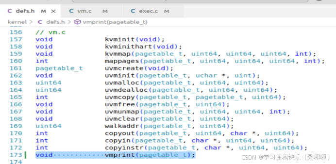 xv6-labs-2021：pgtbl Print a page table_xv6 lab: page tables – print a page table-CSDN博客