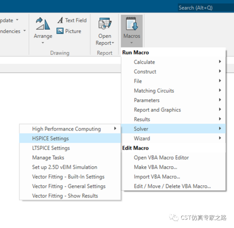 如何在CST中进行HSPICE仿真_cst软件spice电路联合仿真-CSDN博客