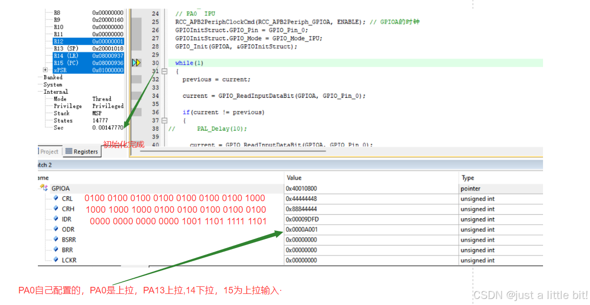 STM32F103C8T6寄存器组GPIOA、GPIOB、GPIOC详解_gpioa和gpiob-CSDN博客