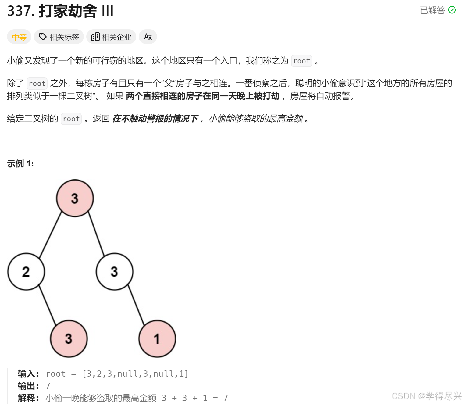34. 198.打家劫舍，213.打家劫舍II， 337.打家劫舍III-CSDN博客